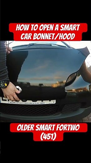 How to open an older Smart Fortwo (451) bonnet/hood/service hatch #fortwo #smartcar #service