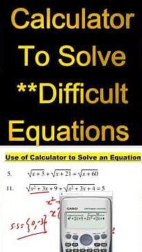Casio Calculator Tricks for Matric & FSc Maths | Verify Your Answers Easily