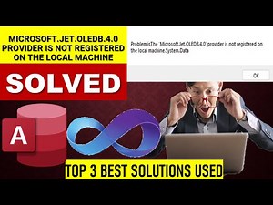 Microsoft.Jet.OLEDB.4.0 provider is not registered on the local machine | SOLVED