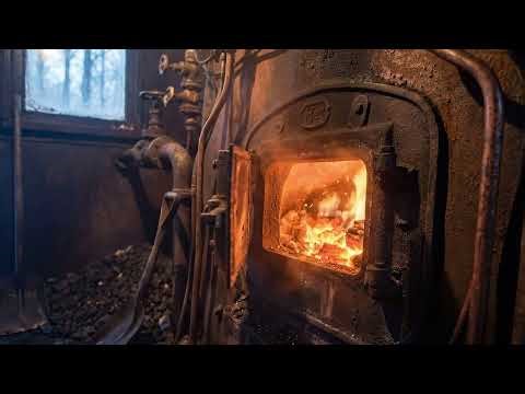 Old Steam Engine Atmosphere 🔥 Authentic Fire & Train Sounds