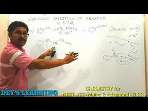 Side Chain Oxidation of alkyl Benzene by DEY'S LEARNING for NEET, JEE (Mains & Advanced), BSc
