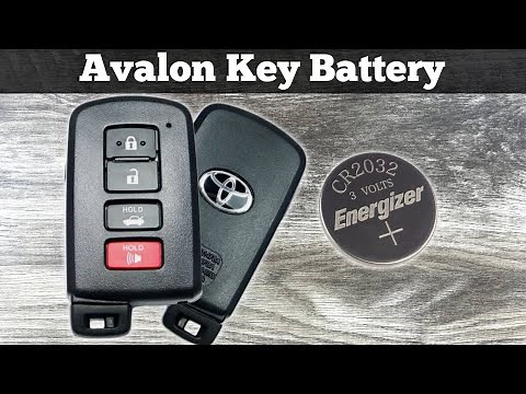 2013 - 2018 Toyota Avalon Remote Key Fob Battery Replacement - How To Change Replace Key Batteries