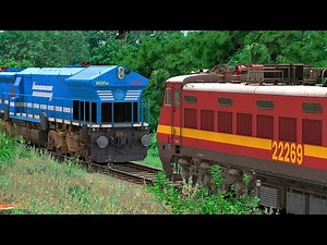 DIESEL to ELECTRIC LOCOMOTIVE CHANGE | BUMPY RAILROAD | Train Simulator | Railworks | NTG GAMING