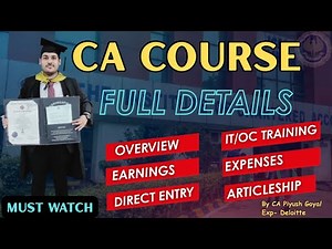 CA Course Complete Details | Detailed Video | How To Become CA In 2025 | #cafoundation #cacourse