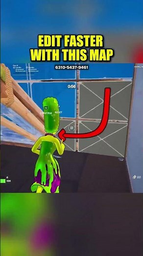 I found the BEST Map to EDIT FASTER 😱 #fortnite #fortniteclips