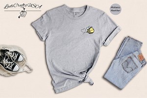 Pocket Bee Shirt Animal Lover Tee, Heart Design (unisex Sizes S-XXL, Cotton Blend, Soft Comfortable) - Etsy