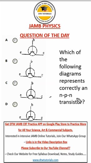 #JAMB #JAMB2026 #dtwtutorials | Math & Science Classes by DTW Tutorials