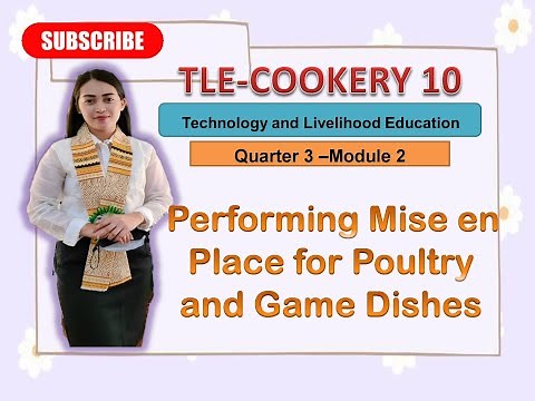 TLE COOKERY 10- Quarter 3: M2: PERFORMING MISE EN PLACE FOR POULTRY AND GAME DISHES