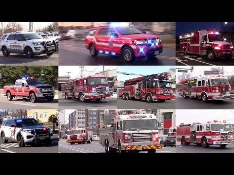 Police Cars Fire Trucks And Ambulances Responding Compilation Part 40 -December 2025