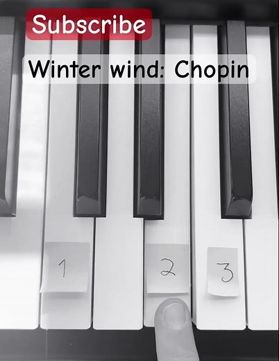 Winter wind - Chopin piano tutorial easy #piano #pianomusic #winterwind #winterwindchopin