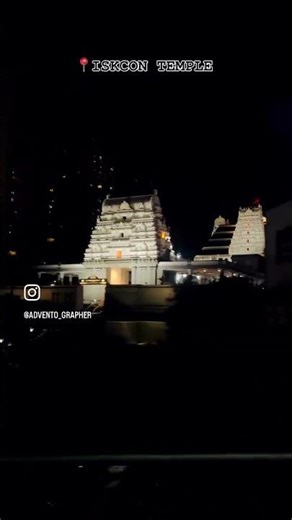 Bangalore nights look | Magical view | Moving Metro | ISKCON Temple |