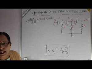 Op - Amp As a RC - Phase Shift Oscillator