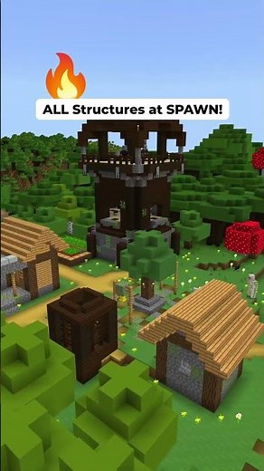 BEST Minecraft 1.20 Bedrock Seed - ALL STRUCTURES! #shorts