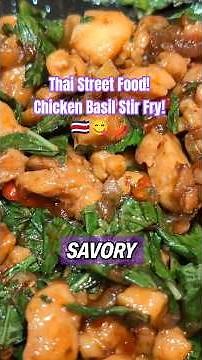 How to Make Thai Pad Krapow Gai (Thai Basil Chicken) at Home #cooking