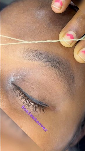 Threading tutorial #eyebrowtutorial #shorts