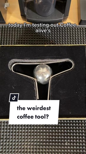 Should you blanch your coffee? Testing out a nifty little tool from coffee alive #coffee #espresso #espressomachine #coffeetiktok