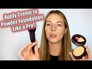 Apply Creme to Powder Foundation Like a PRO!