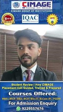 BCA Student Review | Interview Preparation & Placement Support by CIMAGE Placement Cell