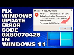 How To Fix Windows Update Error Code 0x80070426 in Windows 11/10 [Guide]