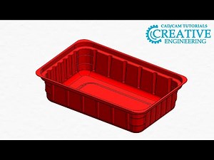 Solidworks tutorials. Plastic tray in Solidworks