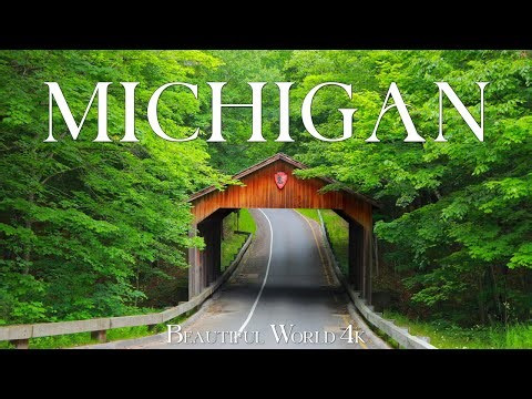 Michigan 4K - Where Spring Unfolds Along Gentle Rivers and Wildflower Trails - Piano Relaxing