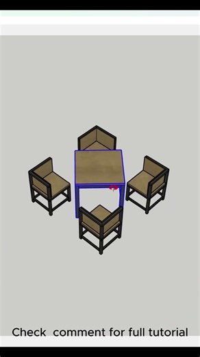 Smart Space Table in SketchUp #SketchUp#SketchUpShorts#3DModeling