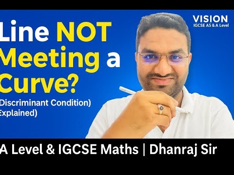 How to Find When a Line Does NOT Meet a Curve | A Level & IGCSE Maths Explained Step by Step