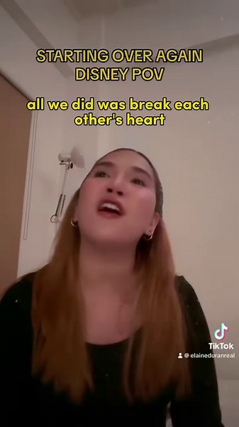 57K views · 3.5K reactions | STARTING OVER AGAIN (DISNEY PRINCESS POV) Dapat siguro may concept na yung Disney ng mga pagmamahahalan na may SECOND CHANCE  | Elaine Duran | Facebook