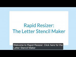 Letter Stencil Maker Tutorial