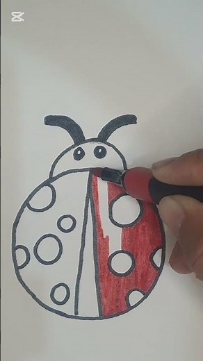 Cute and Beautiful Ladybug Drawing 🐞 | Easy Drawing Tutorial