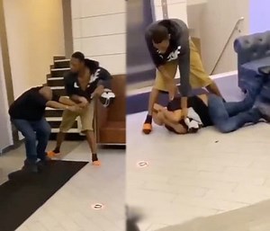 "I Can't Believe No One's Helping Me" Dude Gets Robbed Right In Front Of Some Bystanders Inside A Hotel Lobby!