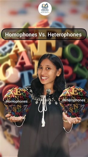 Homophones Vs. Heterophones - English Word Pair Segment