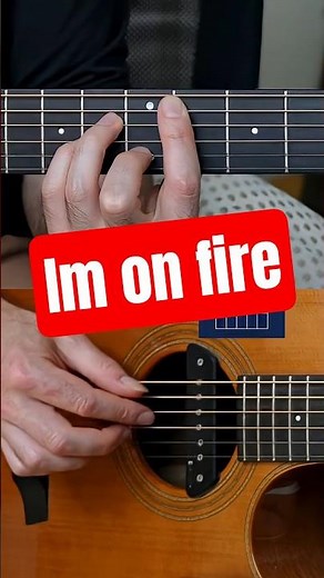 How I play I'm On Fire #imonfire #brucespringsteen #guitartabs #novocals #acoustickaraoke