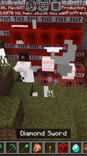 Minecraft TNT blast 😱 🤣 #minecraft #latest #viral #shorts