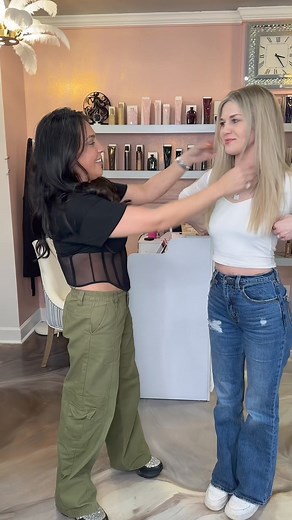 24K views · 7.3K reactions | Making things awkward  ** Disclaimer-tips are not mandatory or expected, this is for entertainment purposes  #hair #hairsalon #hairsaloncomedy #hairstylist #hairdresser | Leda Fazal | Facebook