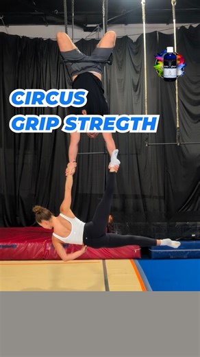 AcroGrip | Liquid Chalk on Instagram: "💪 The Ultimate Circus Grip Strength Exercise 💪 Ever done dead hangs? Great. But here’s the truth: not all hangs are created equal. - Grip strength changes A LOT depending on the diameter + material of what you’re holding. - Training on a skinny pull-up bar won’t prepare you to hold an ankle in hand-to-hand or a thick trapeze bar. - For best results: hang from your actual apparatus (or something as close as possible). - And don’t just hang—train in the exa