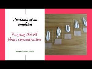 Anatomy of an emulsion: varying the oil phase concentration