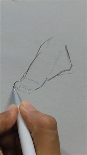 Simple Feet Drawing for Beginners#animedrawing #drawing#shorts