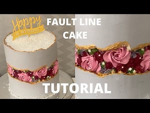 How To Make A FAULT LINE CAKE At Home Easily! | Bake With Us!