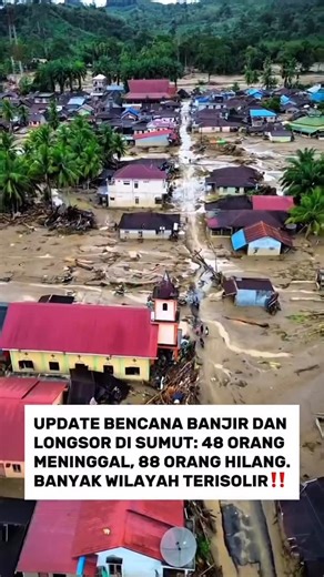 CERAMAH GUS BAHA on Instagram: "KORBAN JIWA AKIBAT BENCANA DI SUMUT TERUS BERTAMBAH‼️🥀 Kepolisian dan Badan Nasional Penanggulangan Bencana (BNPB) meng-update data sementara korban banjir dan longsor di Sumatera Utara (Sumut) selama empat hari belakangan ini. Dari data terakhir pada Kamis (27/11/2025), total ada 48 korban tewas dan 88 hilang. Berdasarkan lokasi penyebarannya, jumlah korban terbanyak berasal dari Kabupaten Tapanuli Selatan sebanyak 17 orang, selanjutnya di Tapanuli Utara 9 orang