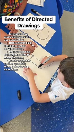 Directed drawings—so many benefits for preschoolers! ✏️✨ They strengthen fine motor skills, boost