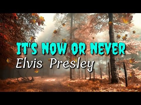 Elvis Presley - (It's now or never) With Lyrics.