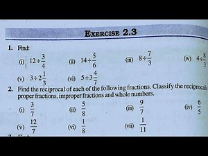 Class 7th maths l Exercise 2.3 l Chapter 2 l Fraction and decimal l NCERT l Solution l Carb Academy