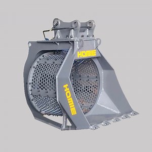 [Hot Item] Excavator Rotary Screening Bucket for Sale, Screen Bucket for Jcb 3dx
