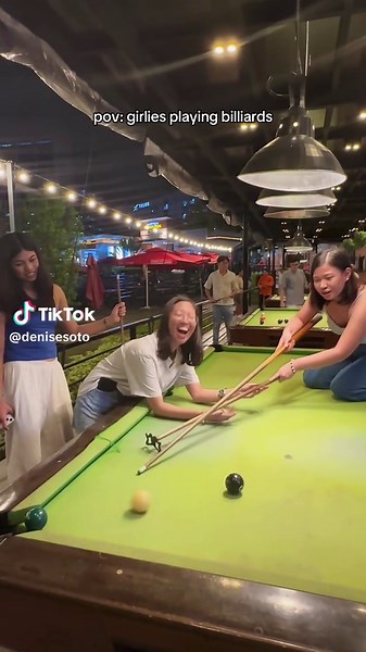 Girls Playing Billiards: Skills and Fun