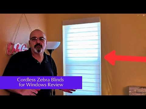 🪟 Cordless Zebra Blinds 20"x72" | Light Filtering Roller Shades for Home & Office