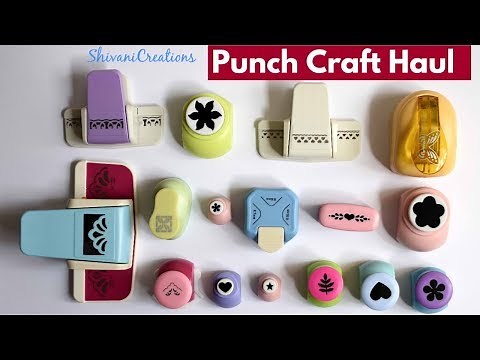 Paper Punch Craft Haul/ Introduction to Paper Punches/ How to use Paper Punch