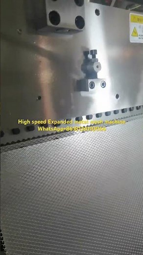 Fast speed Expanded metal mesh machine process to produce stainless steel Expanded metal mesh
