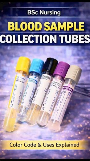 Blood Collection Tubes Colour Codes in 60 Seconds!⏱️ Blood Tube Colours Made Easy!🧠 #clinicalskills