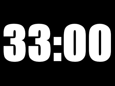 33 MINUTE TIMER | LOUD ALARM ⏰
